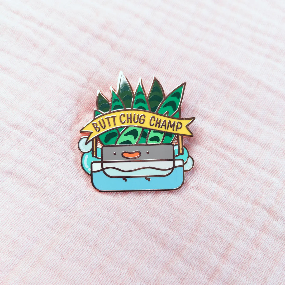 Butt Chug Champ Hard Enamel Pin – Springer Garden