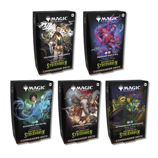 Magic: The Gathering — Secrets of Strixhaven Commander Deck - Set of 5 ...